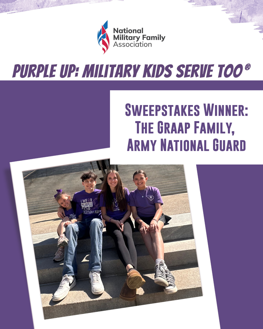 2025 Purple Up Winner Instagram - National Military Family Association
