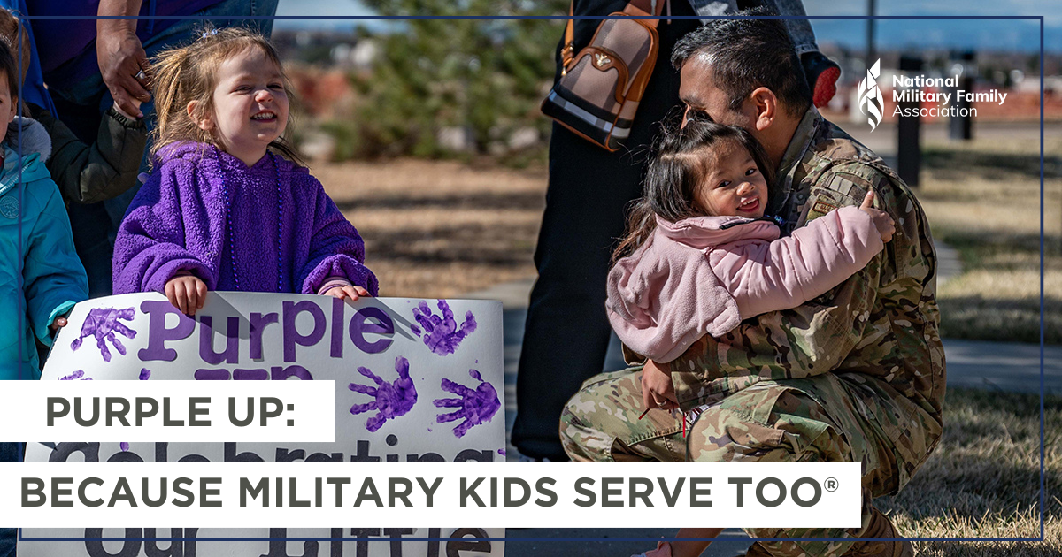 Celebrating Military Kids by Going Purple - National Military Family ...