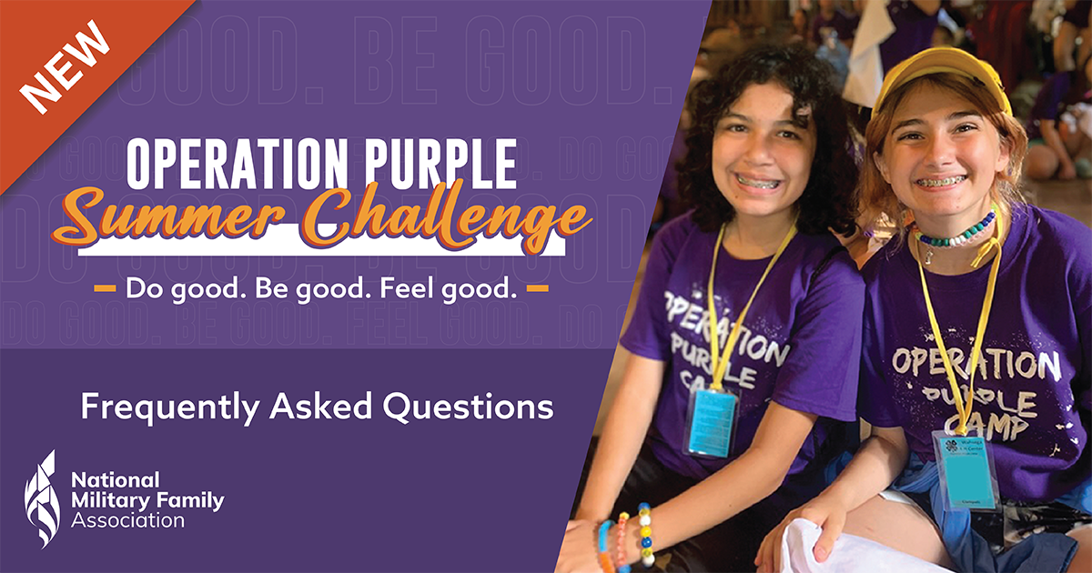 Operation Purple Summer Challenge FAQs